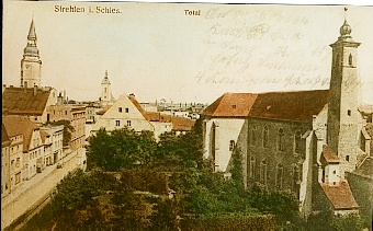 Klosterkirche mit Klosterstraße, Blick Richtung Rathaus und Michaeliskirche